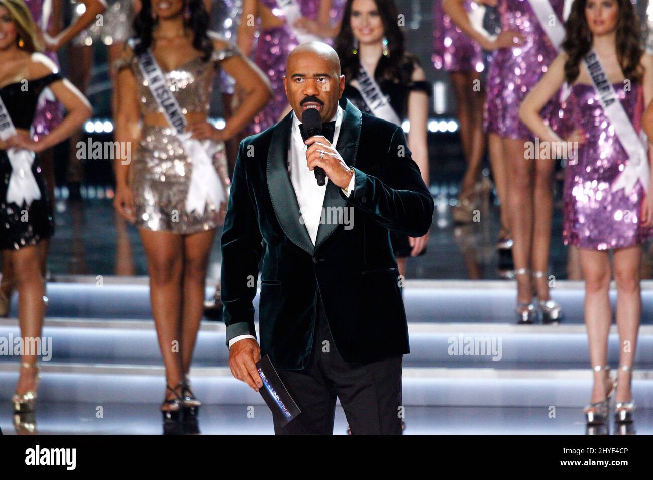 Steve Harvey during the The 66th Miss Universe pageant, The AXIS at ...