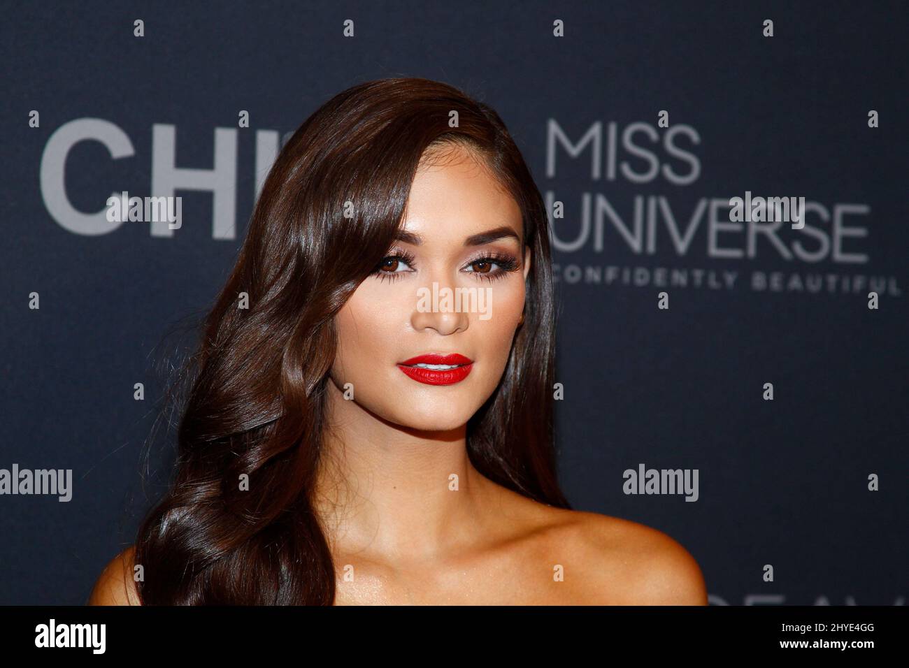 Pia Wurtzbach on the red carpet during the The 66th Miss Universe ...