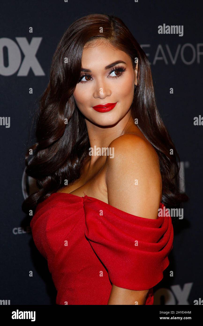 Pia Wurtzbach on the red carpet during the The 66th Miss Universe ...