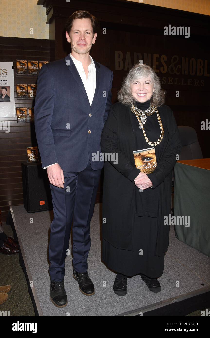 Christopher Rice and Anne Rice at the Anne Rice and Christopher Rice ...