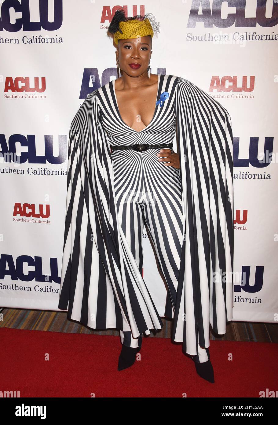Aisha Hinds at the ACLU SoCal Annual "Bill Of Rights" Dinner held at ...