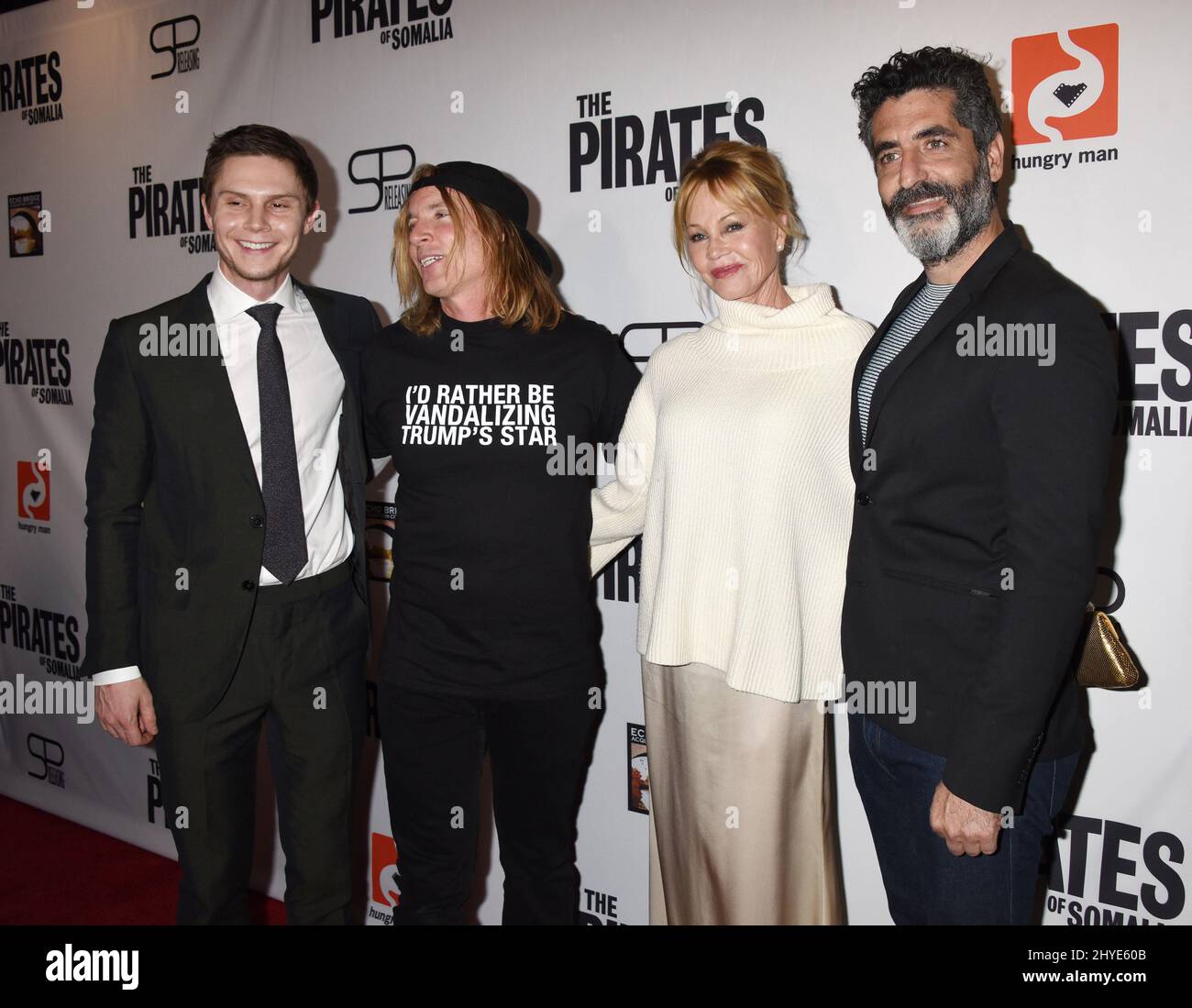 Evan Peters, Bryan Buckley, Melanie Griffith and Mino Jarjoura arriving ...