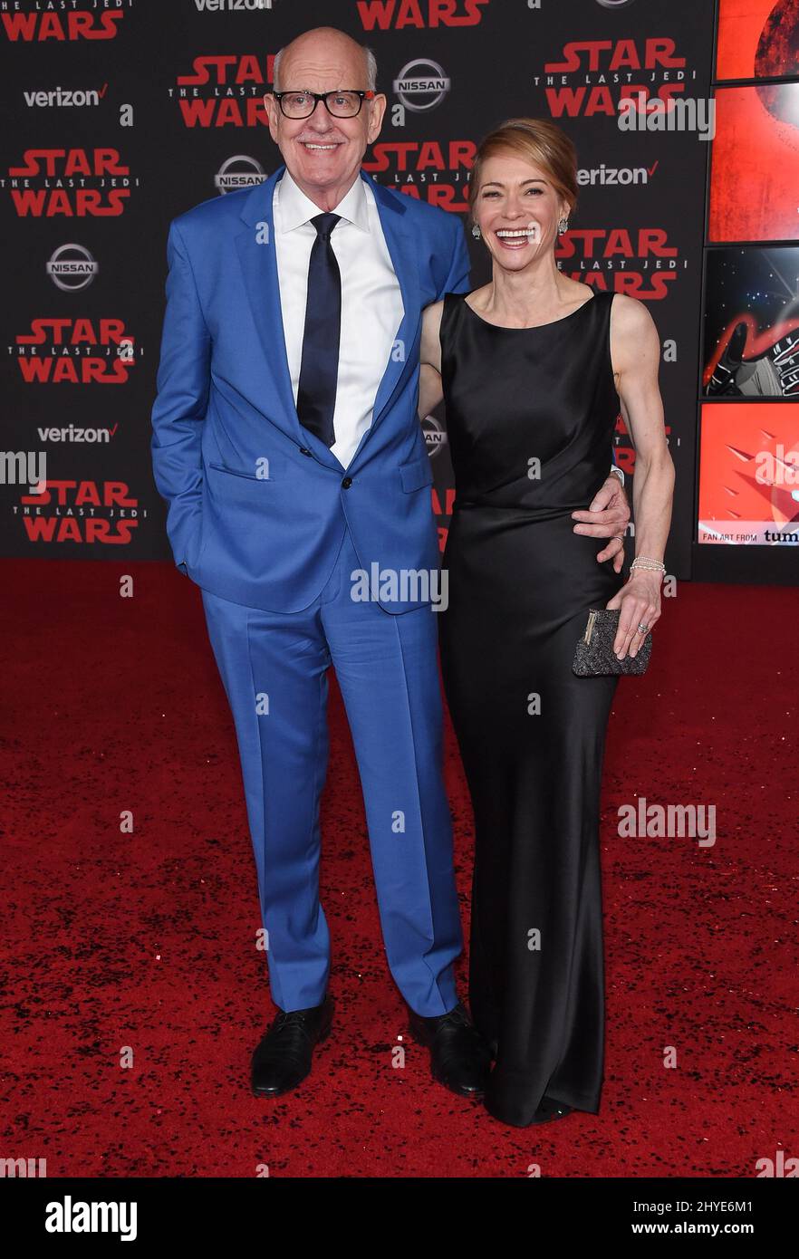 Frank Oz and Victoria Labalme at the world premiere of Lucasfilm's ...