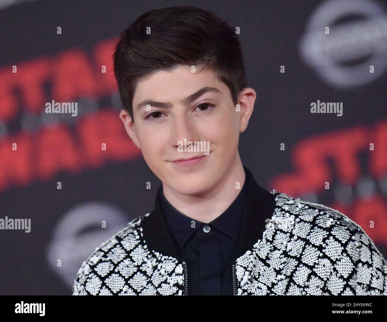 Mason Cook at the world premiere of Lucasfilm's "Star Wars: The Last ...
