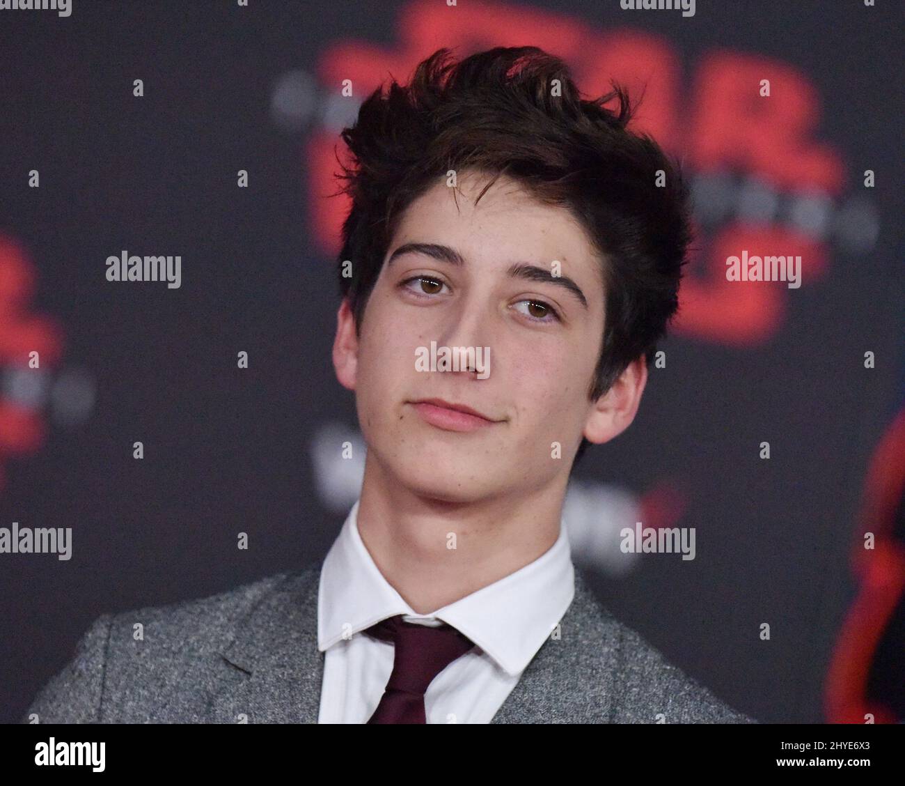 Milo Manheim at the world premiere of Lucasfilm's "Star Wars: The Last ...