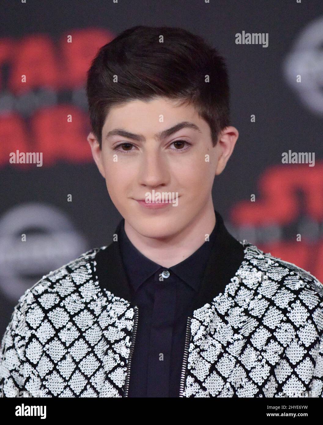 Mason Cook at the world premiere of Lucasfilm's "Star Wars: The Last ...