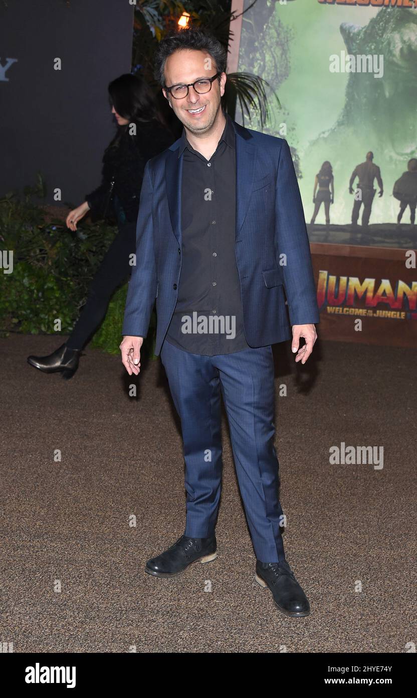 Jake Kasdan attending the Jumanji: Welcome to the Jungle Premiere in ...