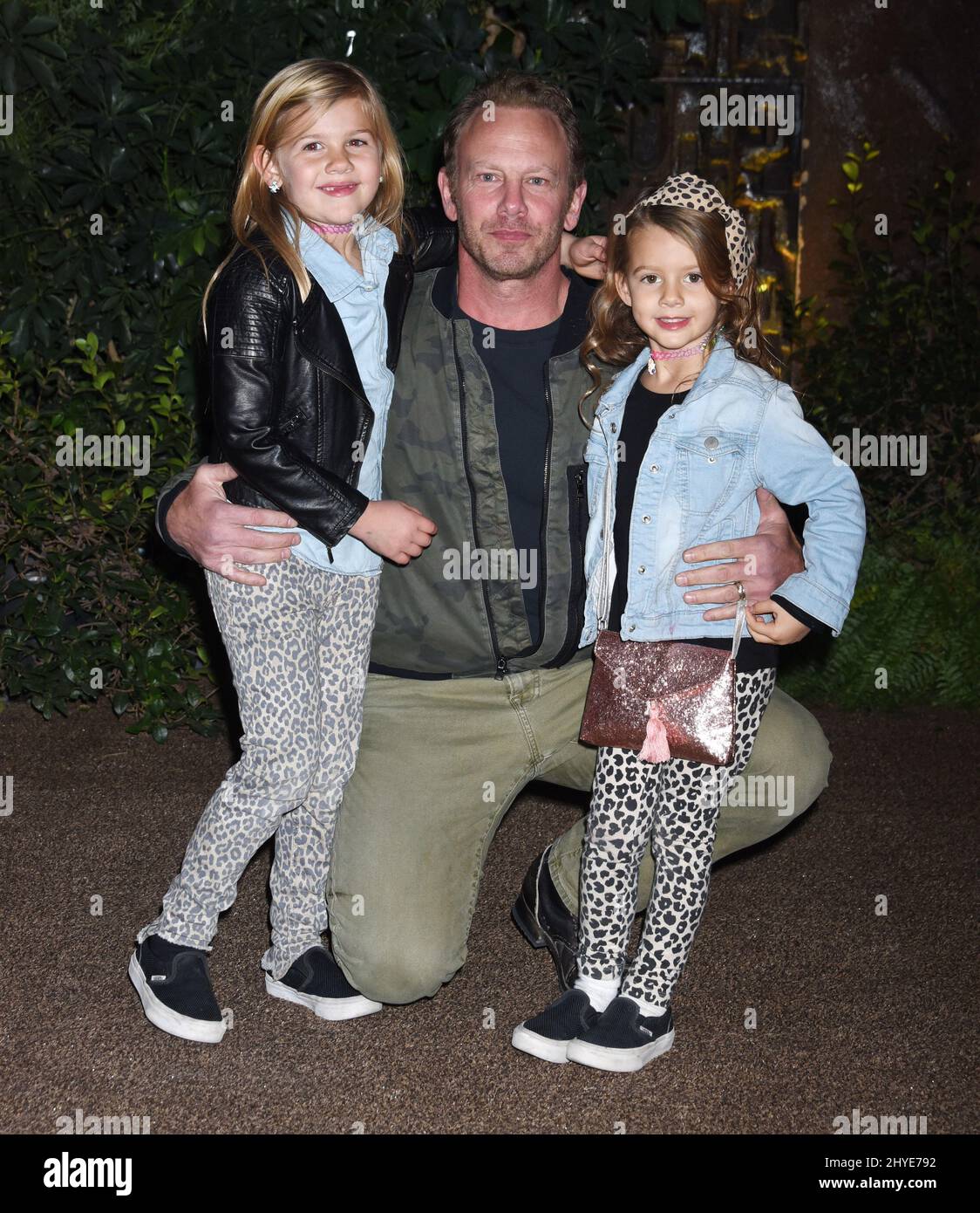 Ian Ziering, Mia Ziering and Penna Ziering attending the Jumanji ...