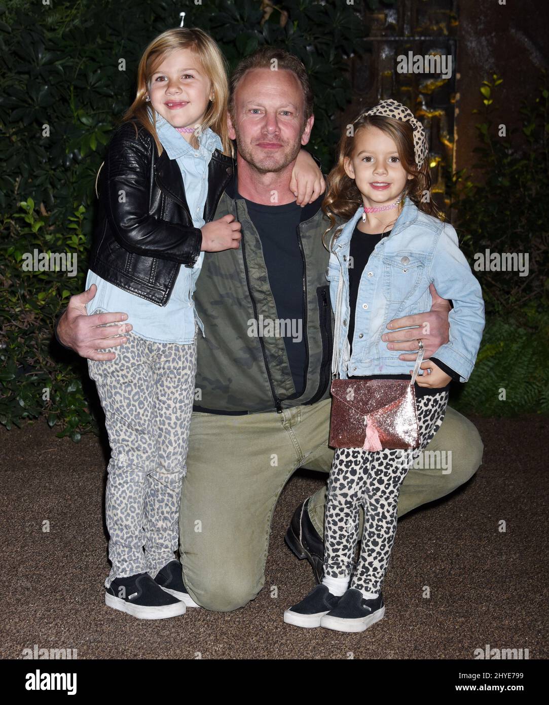 Ian Ziering, Mia Ziering and Penna Ziering attending the Jumanji ...