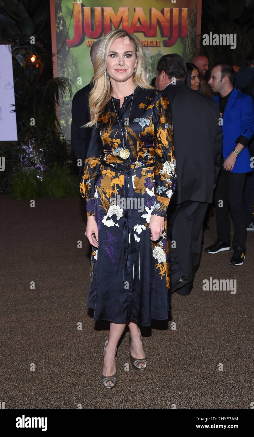 Laura Bell Bundy Attending The Jumanji Welcome To The Jungle Premiere In Los Angeles Stock