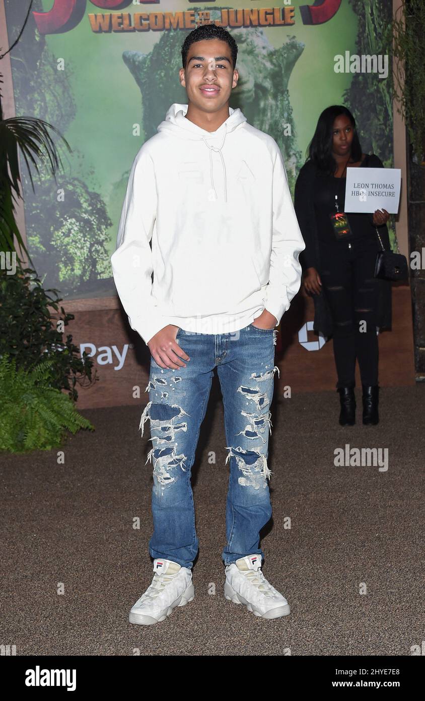 Marcus Scribner attending the Jumanji: Welcome to the Jungle Premiere ...