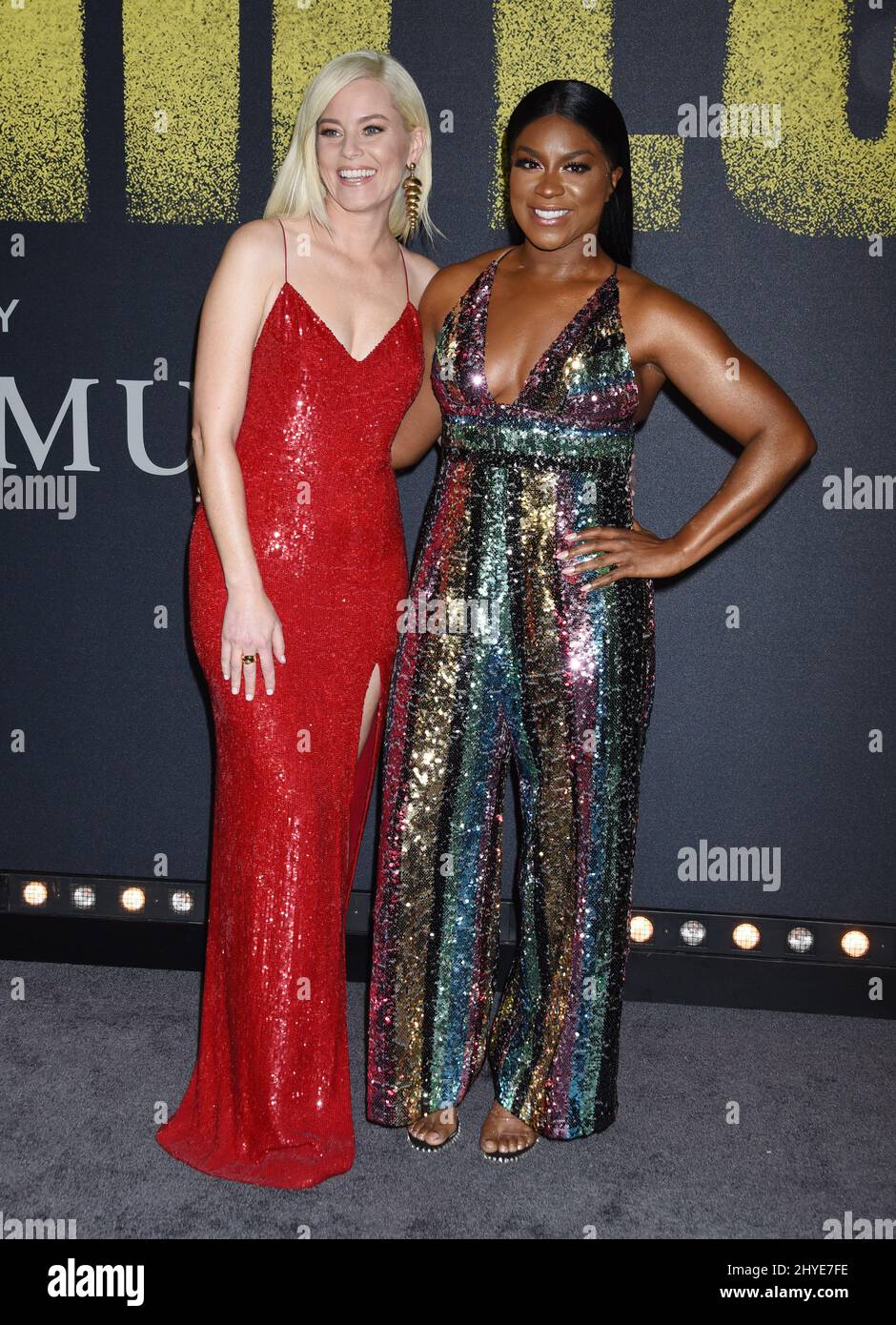 Elizabeth Banks and Ester Dean attending the Pitch Perfect 3 World ...