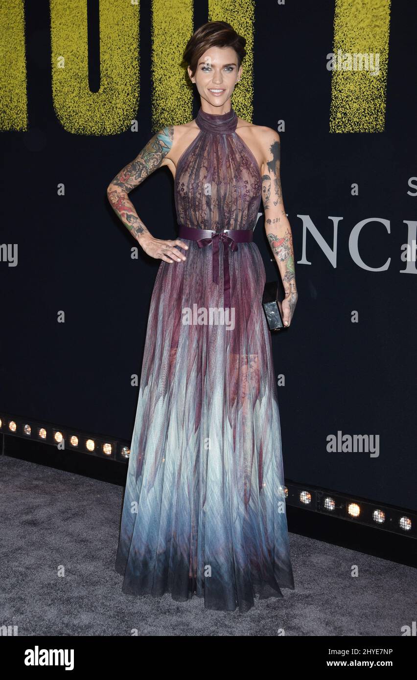 Ruby Rose attending the Pitch Perfect 3 World Premiere in Los Angeles ...