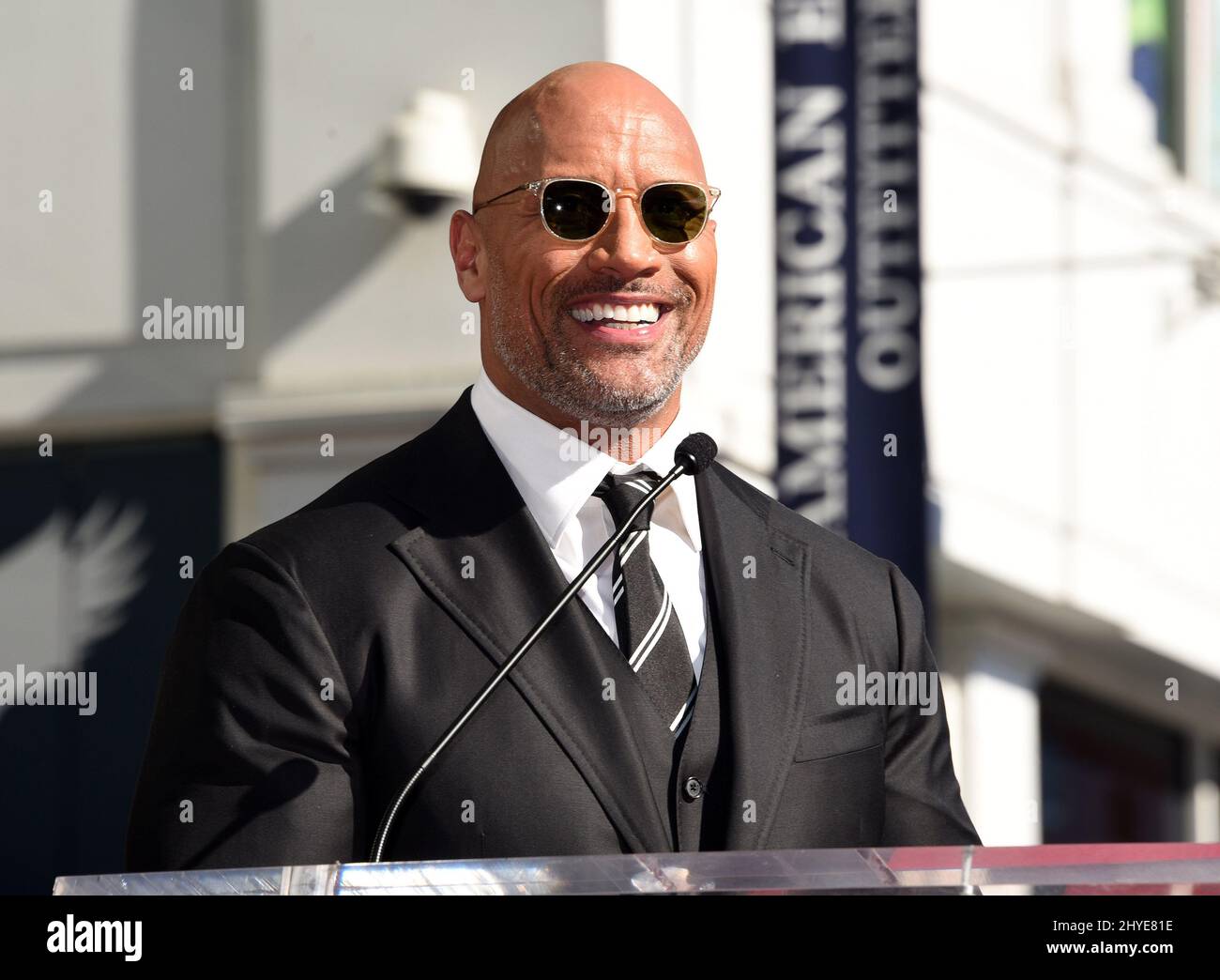 Dwayne Johnson at the Dwayne Johnson star ceremony on the Hollywood ...