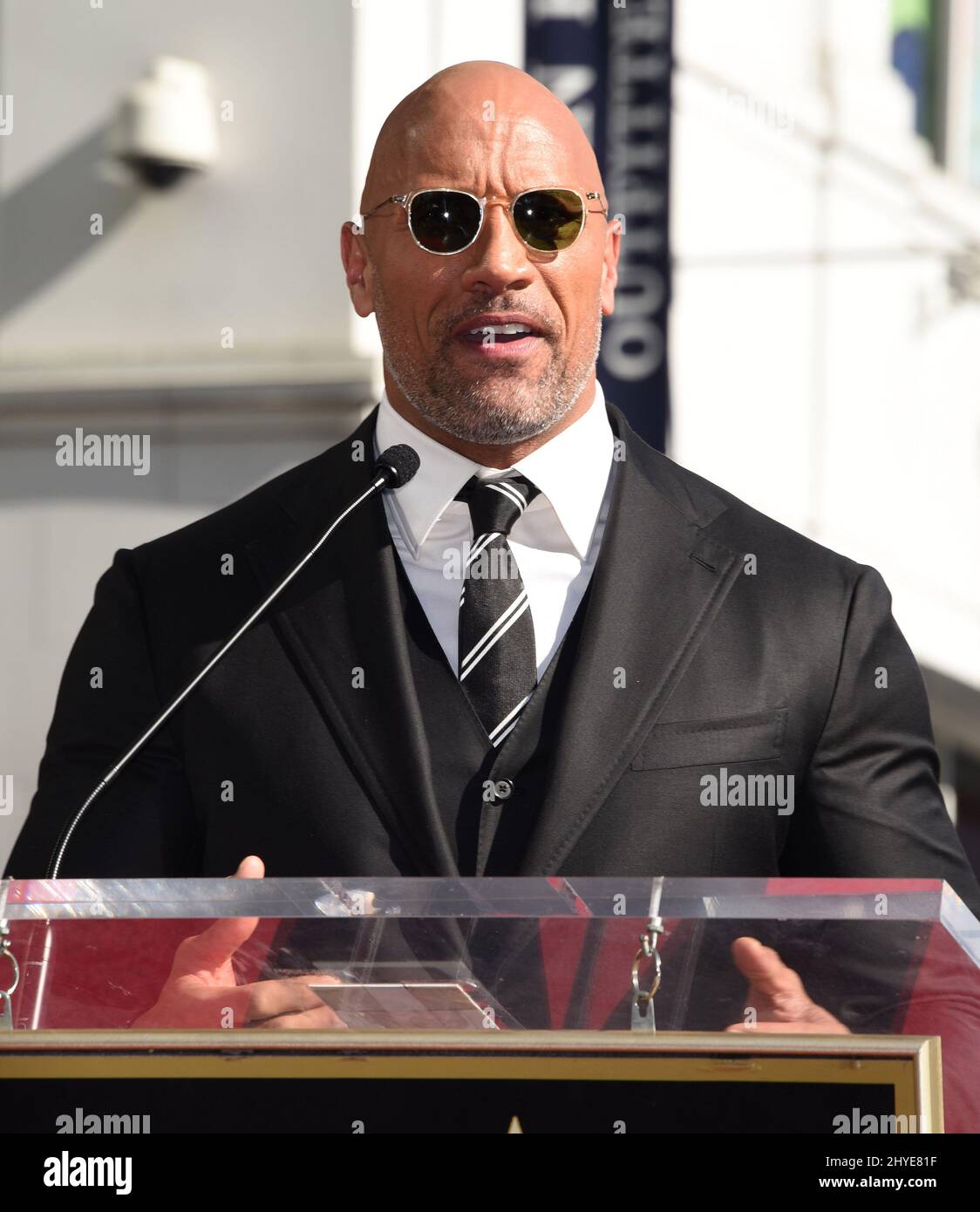 Dwayne Johnson at the Dwayne Johnson star ceremony on the Hollywood ...