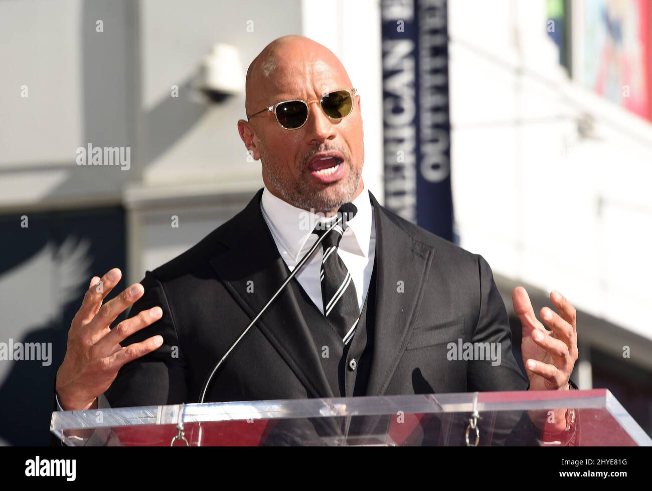 Dwayne Johnson at the Dwayne Johnson star ceremony on the Hollywood ...