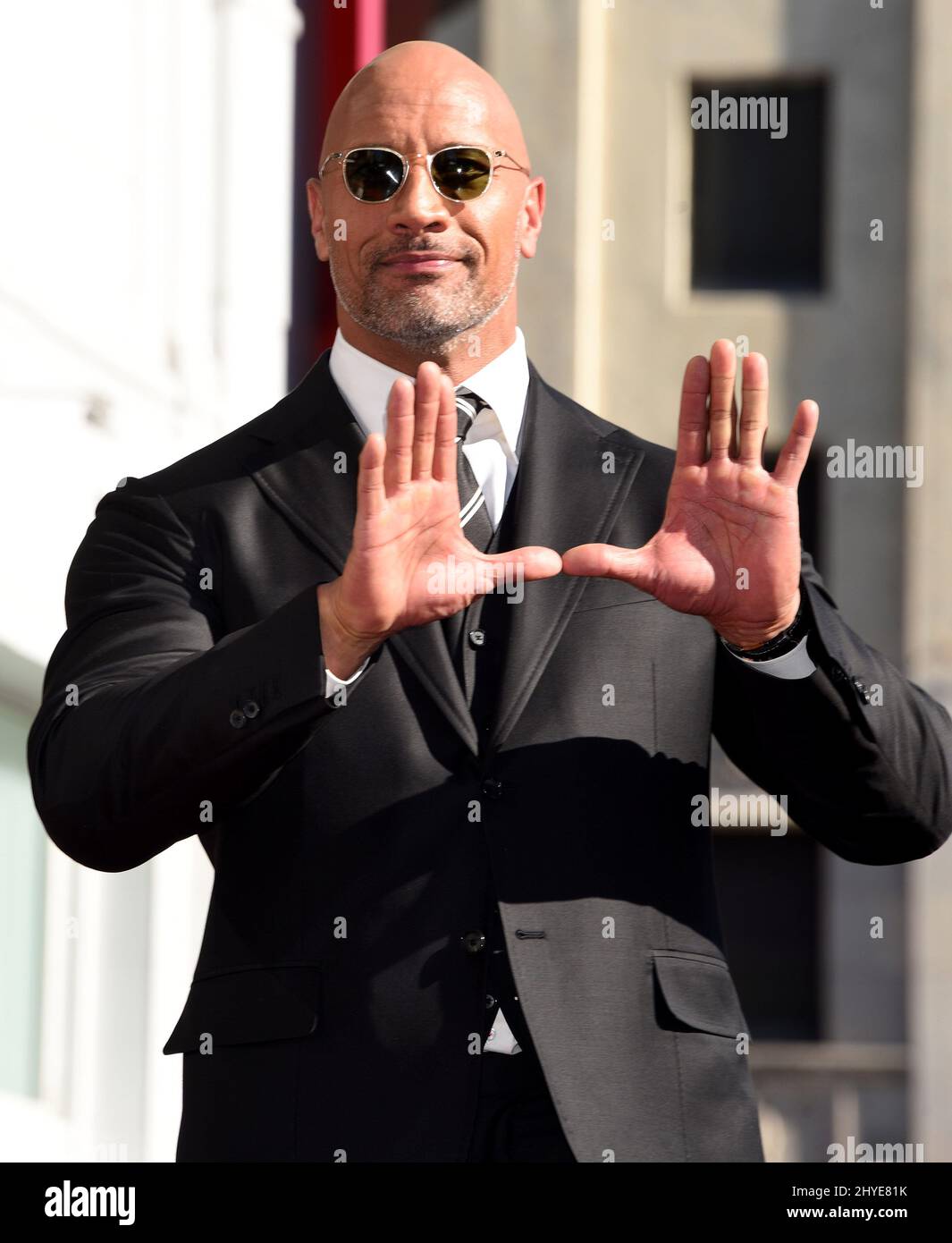 Dwayne Johnson at the Dwayne Johnson star ceremony on the Hollywood ...