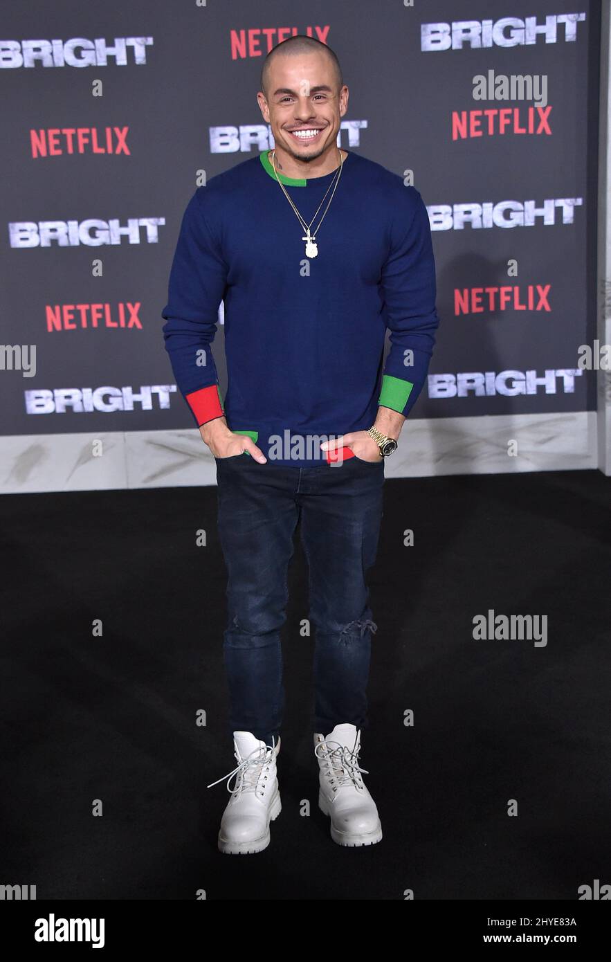 Casper Smart at the U.S. premiere of "Bright" held at the Regency ...