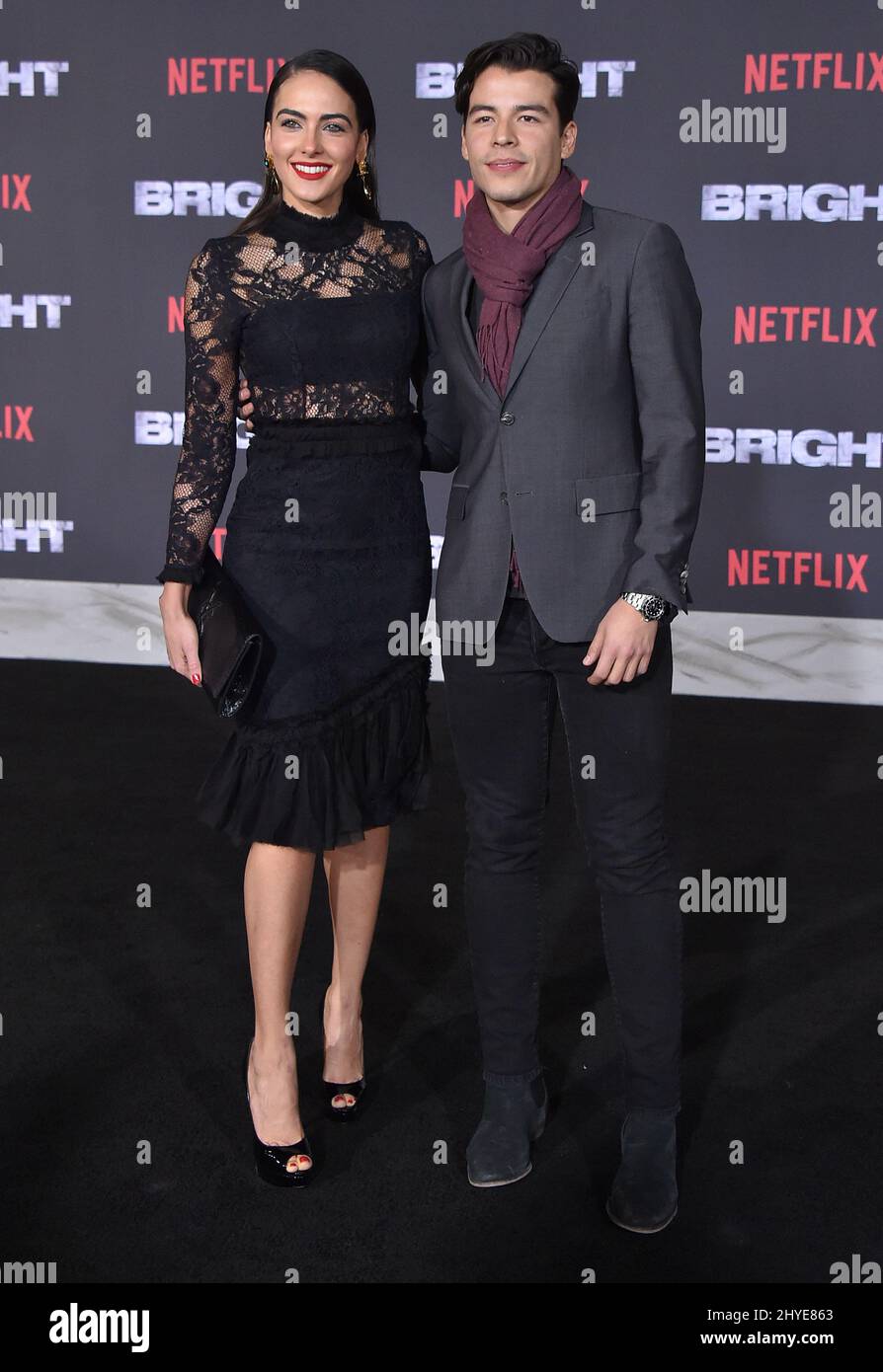 Daniela Botero and Manolo Gonzalez-Ripoll Vergara at the U.S. premiere of "Bright" held at the ...