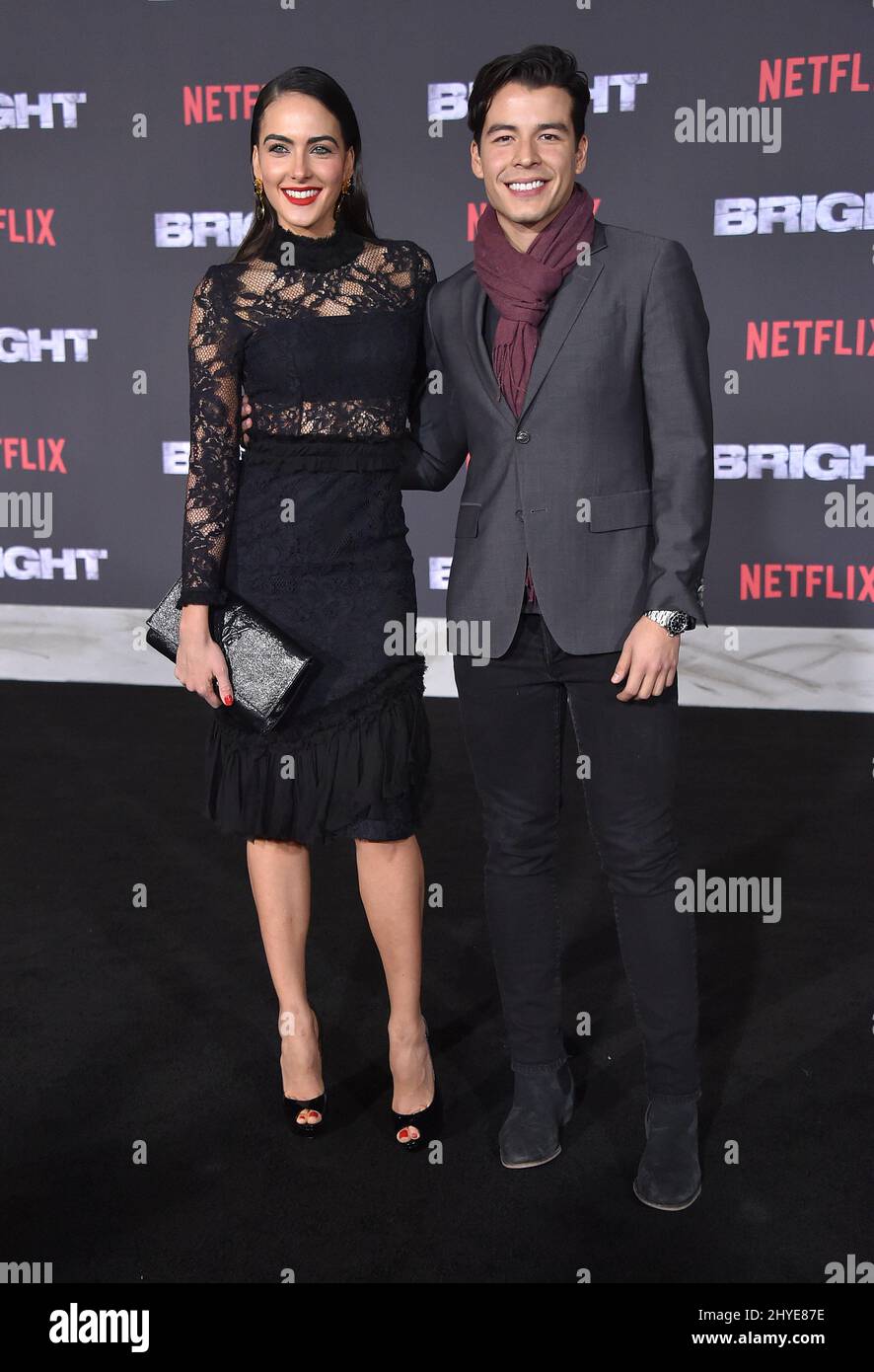 Daniela Botero and Manolo Gonzalez-Ripoll Vergara at the U.S. premiere of "Bright" held at the ...