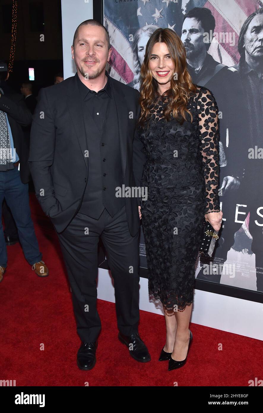 Christian Bale and Sibi Blazic at the premiere of "Hostiles" held at ...