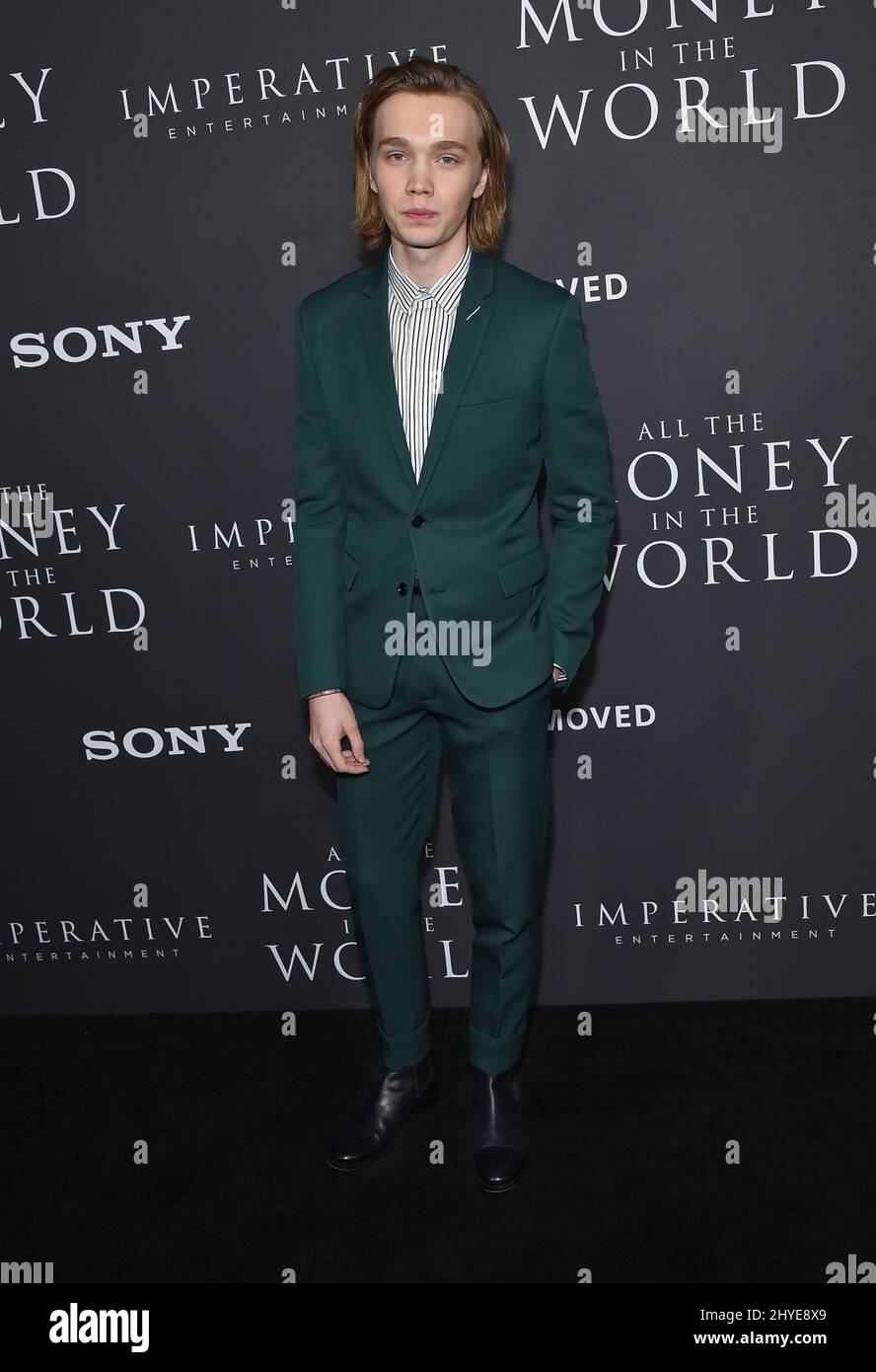 Charlie Plummer attending the World premiere of All The Money In The ...