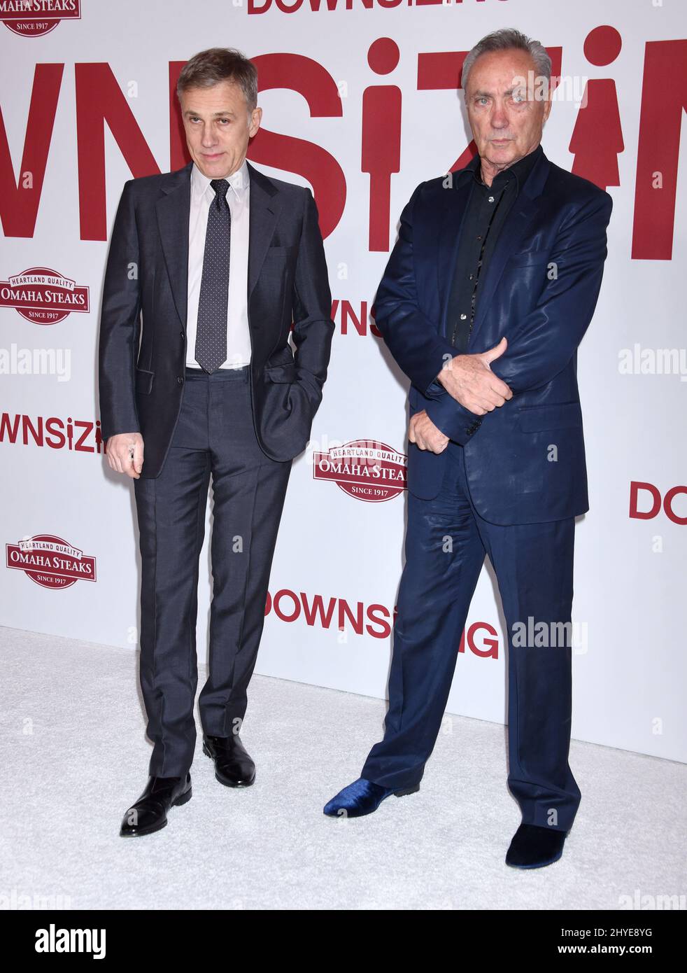 Christoph Waltz and Udo Kier attending the premiere of Downsizing in ...