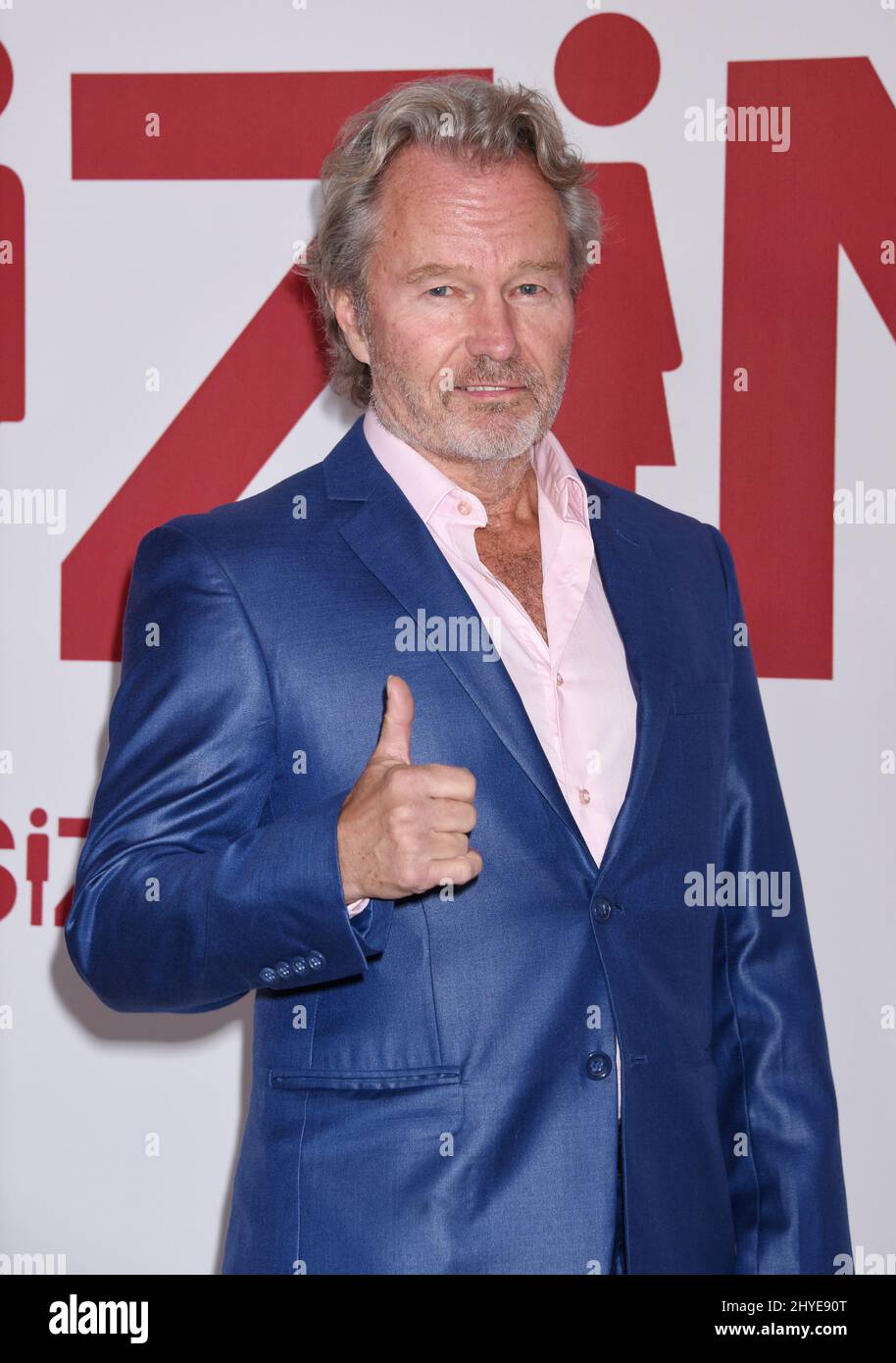 John Savage attending the premiere of Downsizing in Los Angeles ...