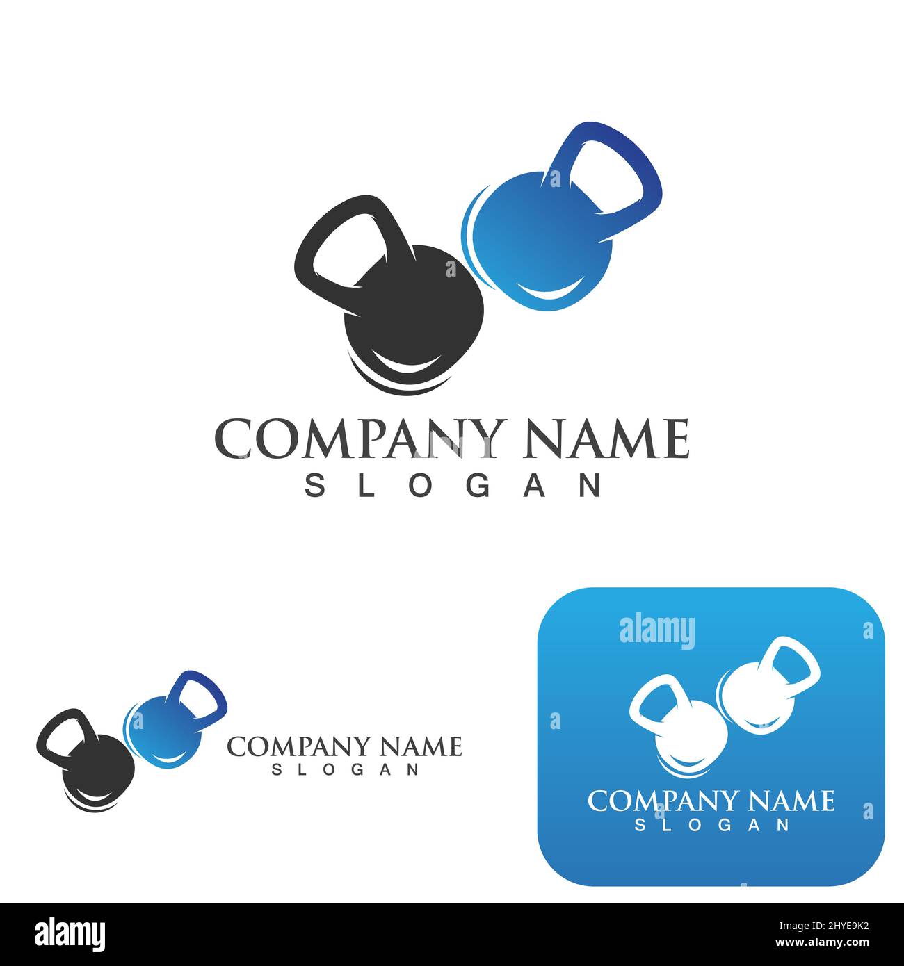 Gym fitness health people logo vector Stock Vector Image & Art - Alamy