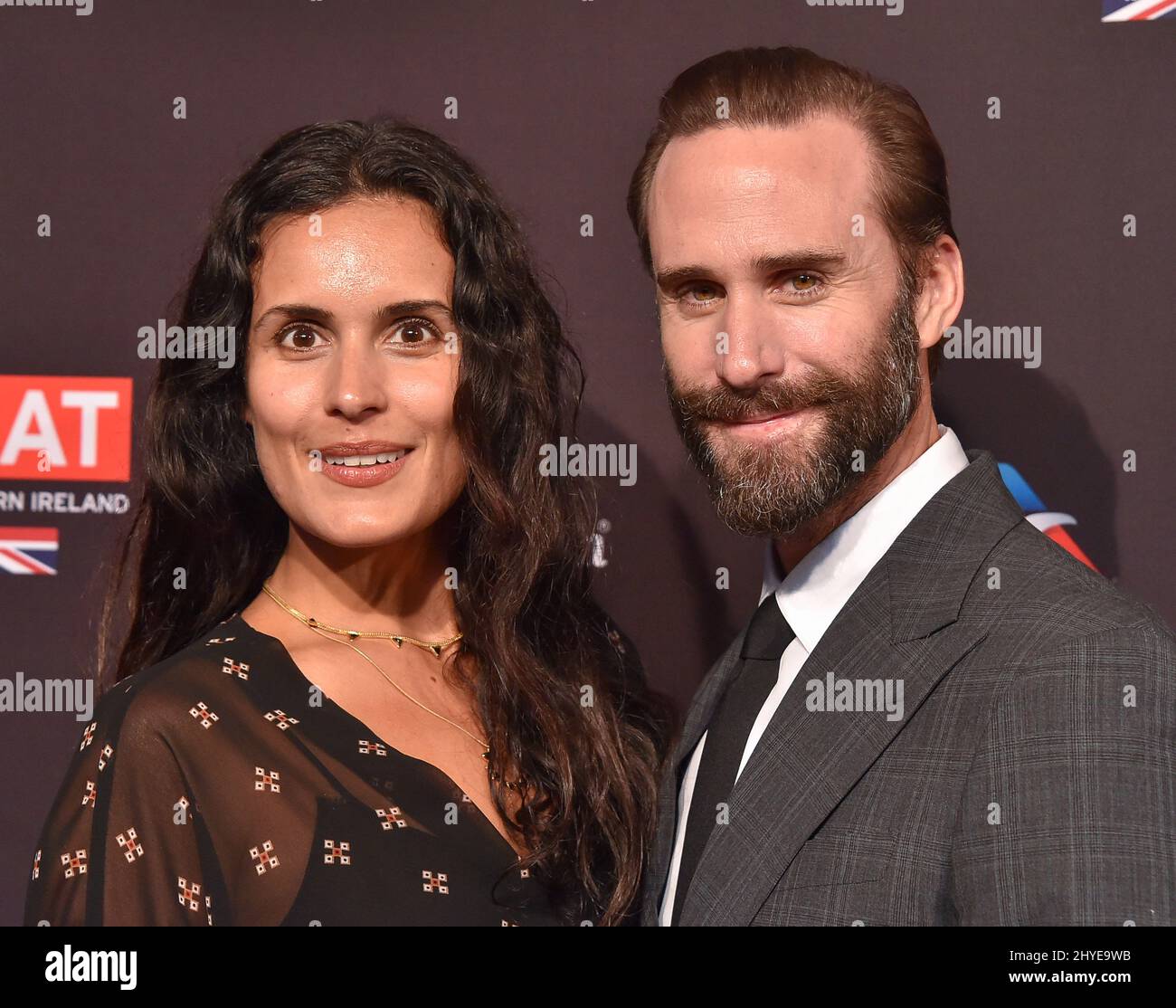 Joseph Fiennes and Maria Dieguez at the BAFTA Los Angeles Tea Party ...