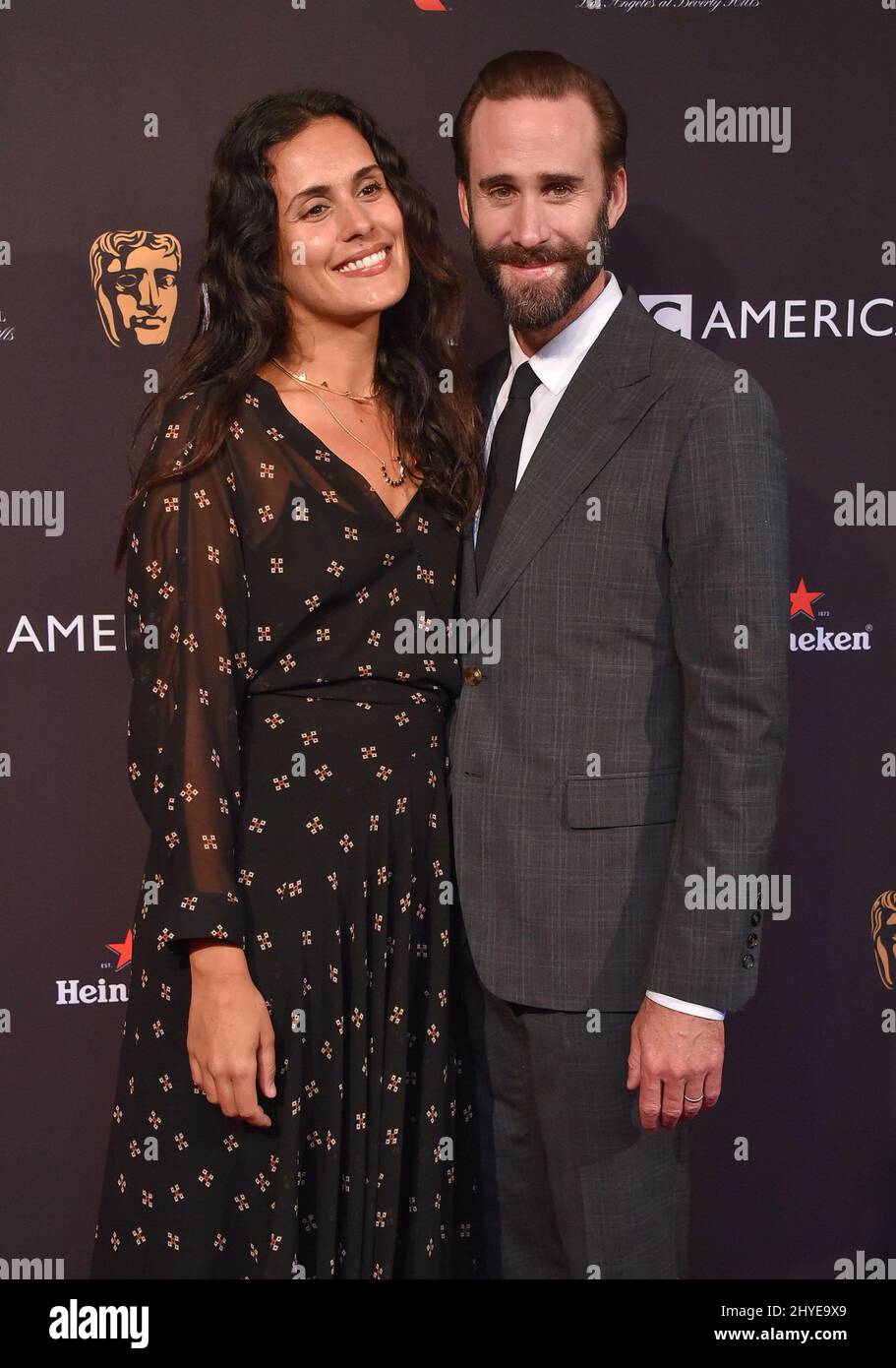 Joseph Fiennes and Maria Dieguez at the BAFTA Los Angeles Tea Party ...