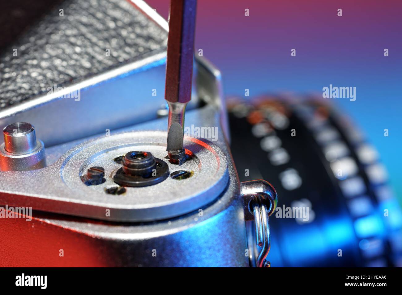 Broken film equipment hi-res stock photography and images - Alamy