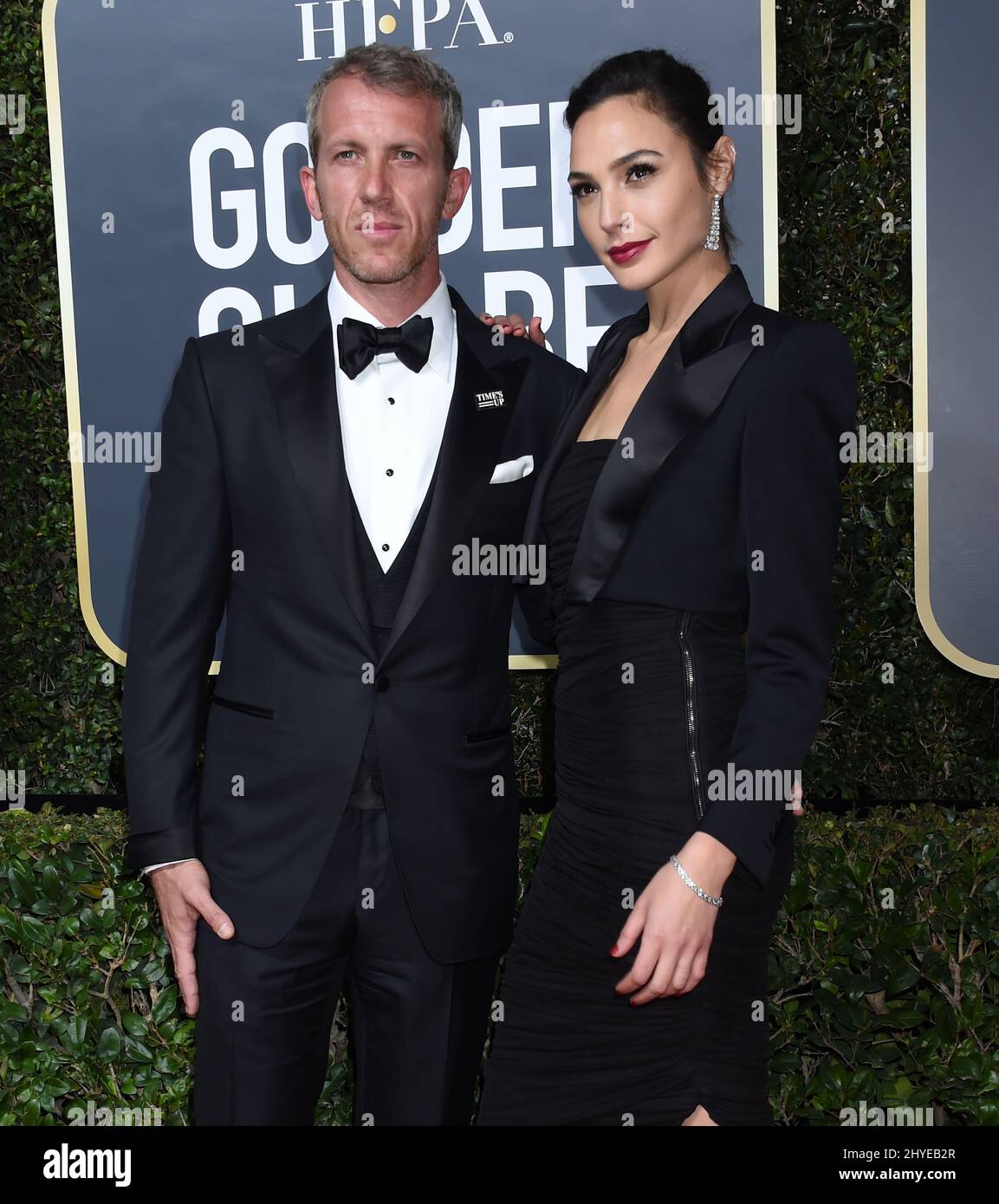 Gal Gadot and Yaron Versano at the 75th Annual Golden Globe Awards held ...