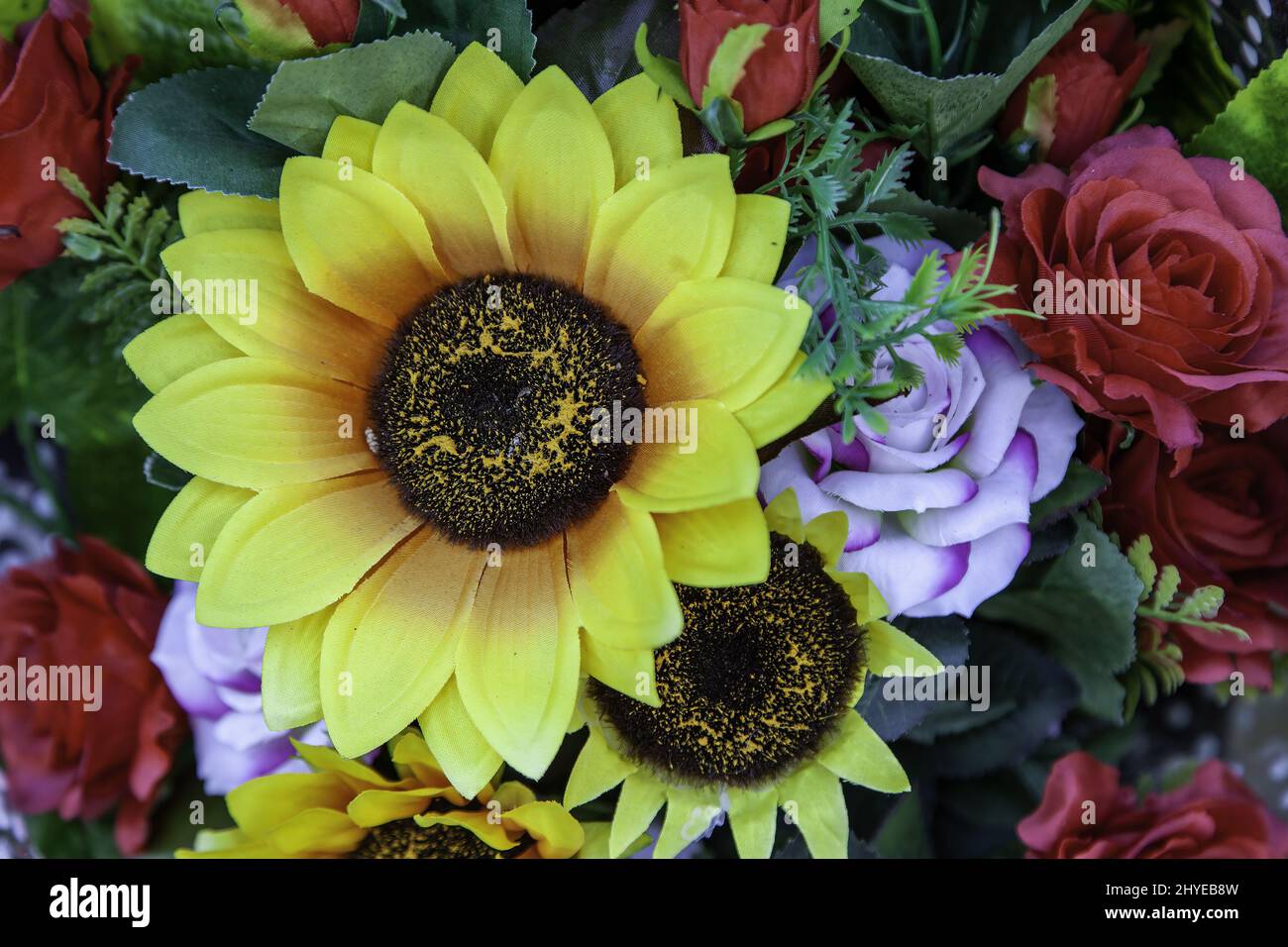 Bouquets of varied flowers celebration and event, nature Stock Photo ...