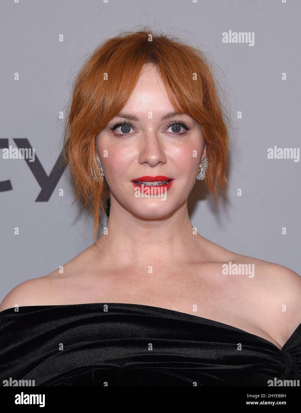 Christina Hendricks attending the InStyle and Warner Bros. Pictures ...