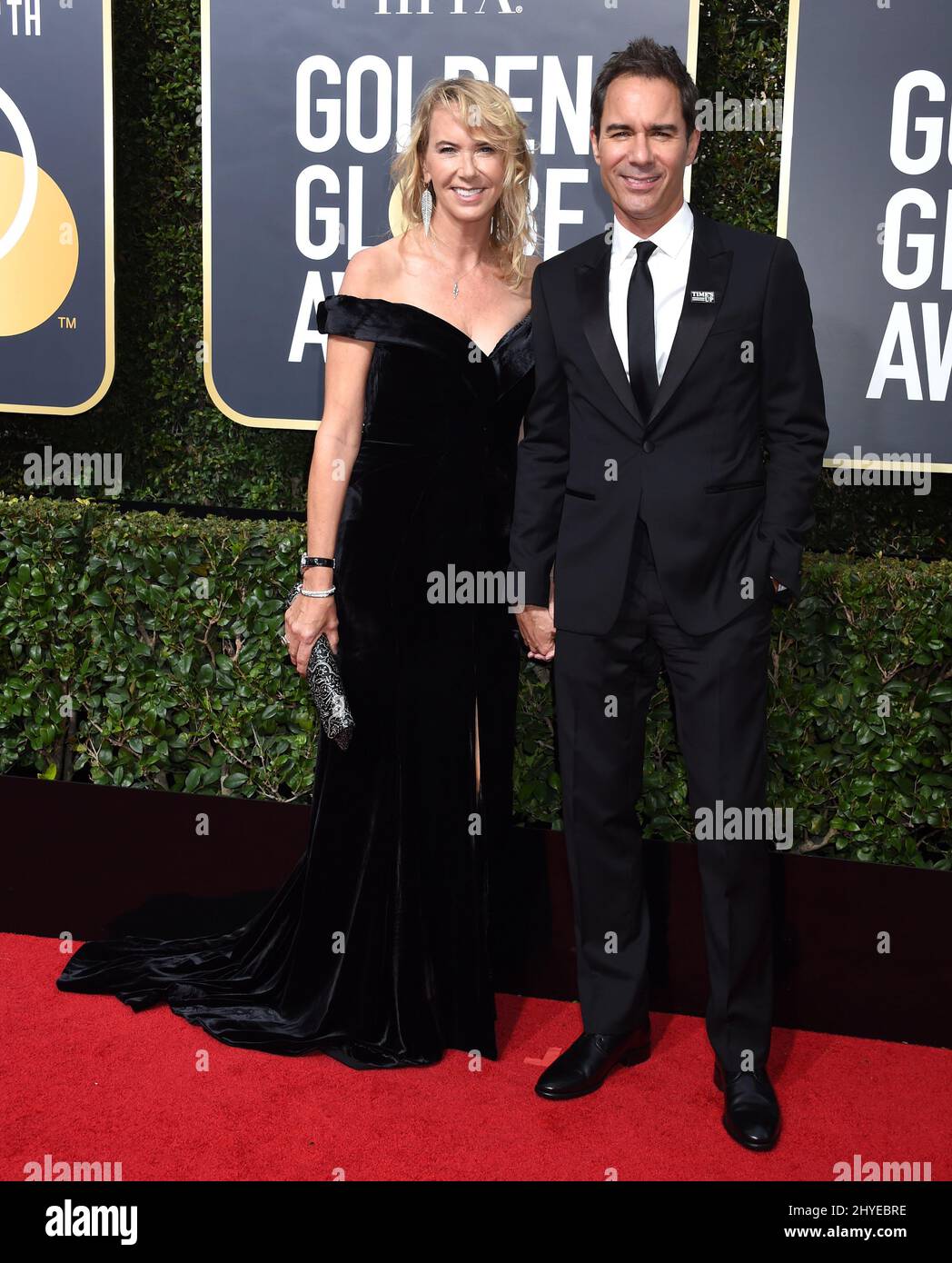 Eric McCormack, Janet McCormack at the 75th Annual Golden Globe Awards ...