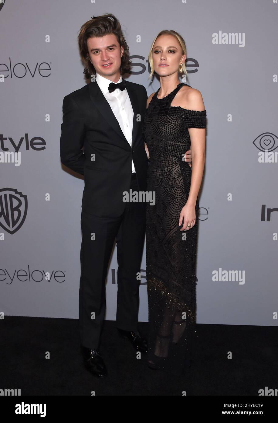 Joe Keery and Maika Monroe at the InStyle and Warner Bros. Pictures ...