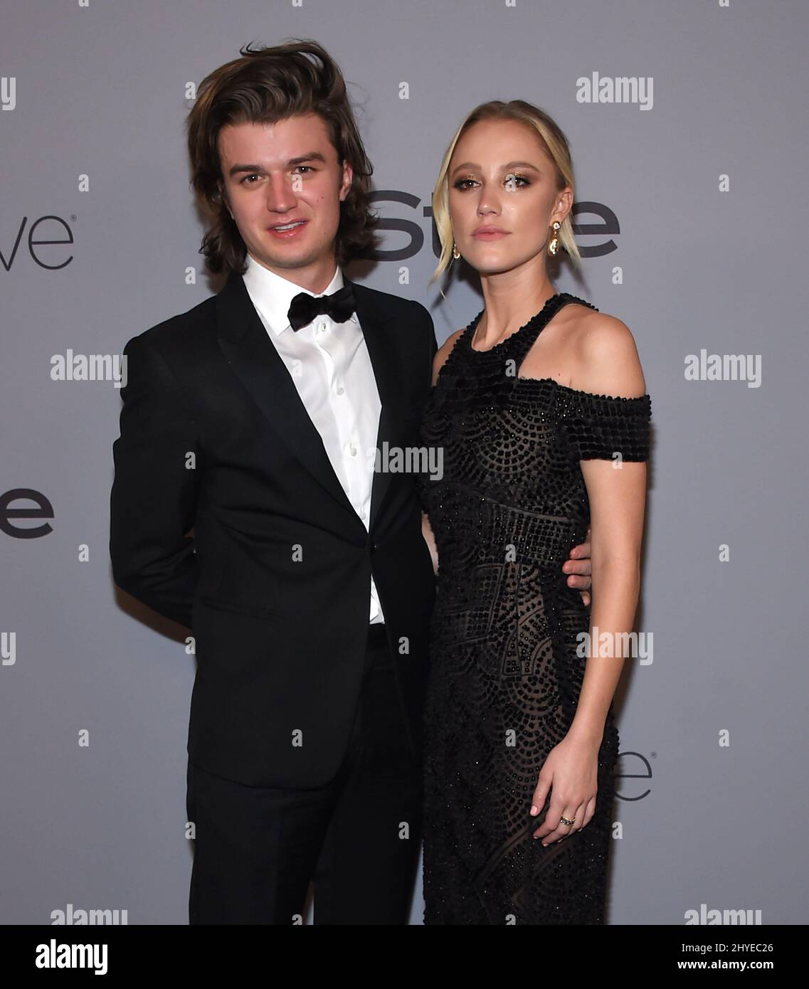 Joe Keery and Maika Monroe at the InStyle and Warner Bros. Pictures ...