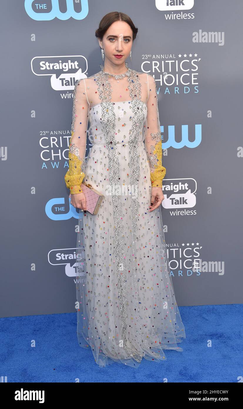Zoe Kazan at the 23rd Annual Critics' Choice Awards event at Barker ...
