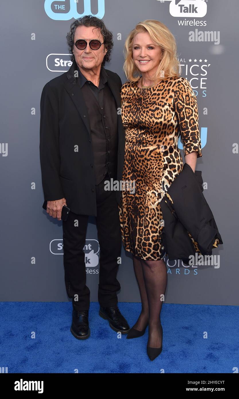 Ian McShane and Gwen Humble at the 23rd Annual Critics' Choice Awards ...