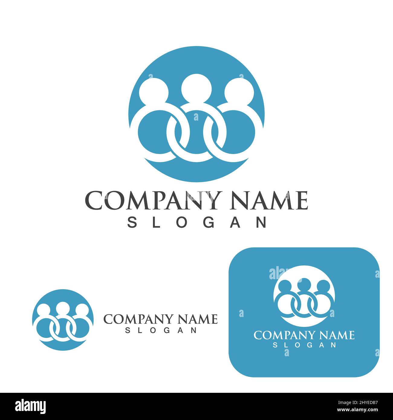 Community group logo, network and social icon vector Stock Vector Image ...