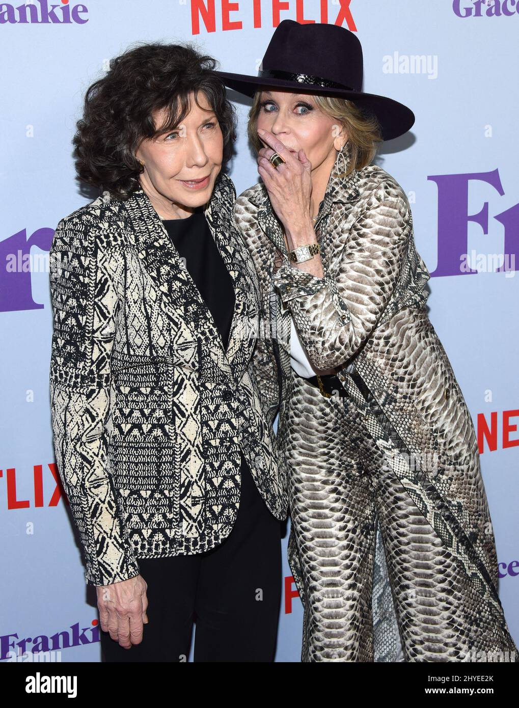 Lily Tomlin and Jane Fonda at the Netflix's 'Grace and Frankie' Season ...