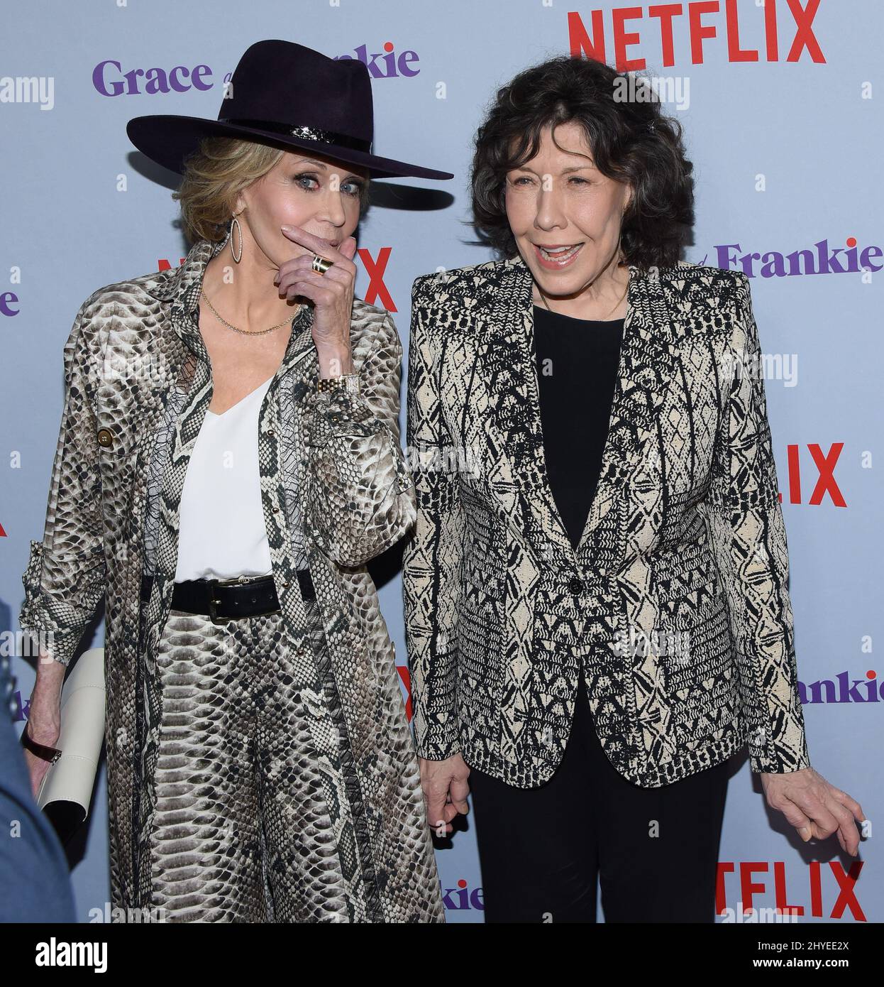 Lily Tomlin and Jane Fonda at the Netflix's 'Grace and Frankie' Season ...