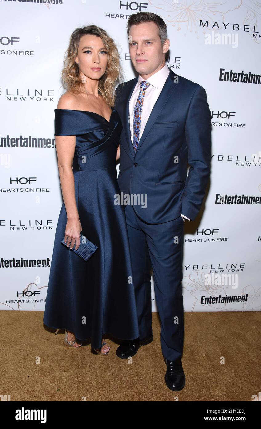 Natalie Zea and Travis Schuldt arriving to Entertainment Weekly hosts ...