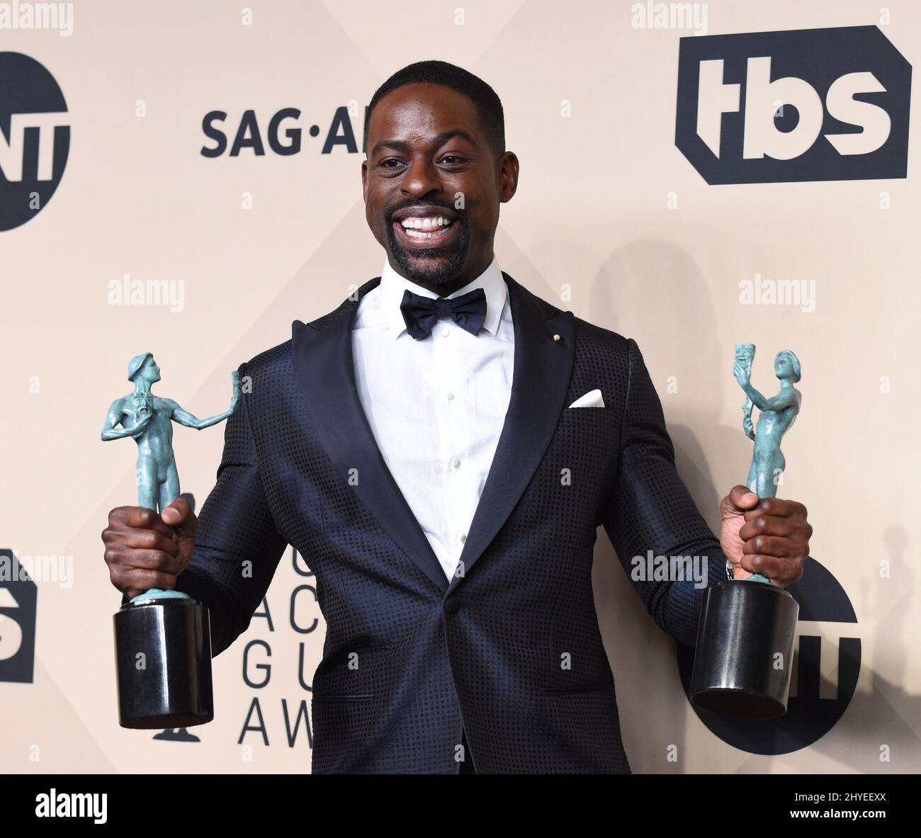 Sterling K. Brown attending the 24th Annual Screen Actors Guild Awards ...