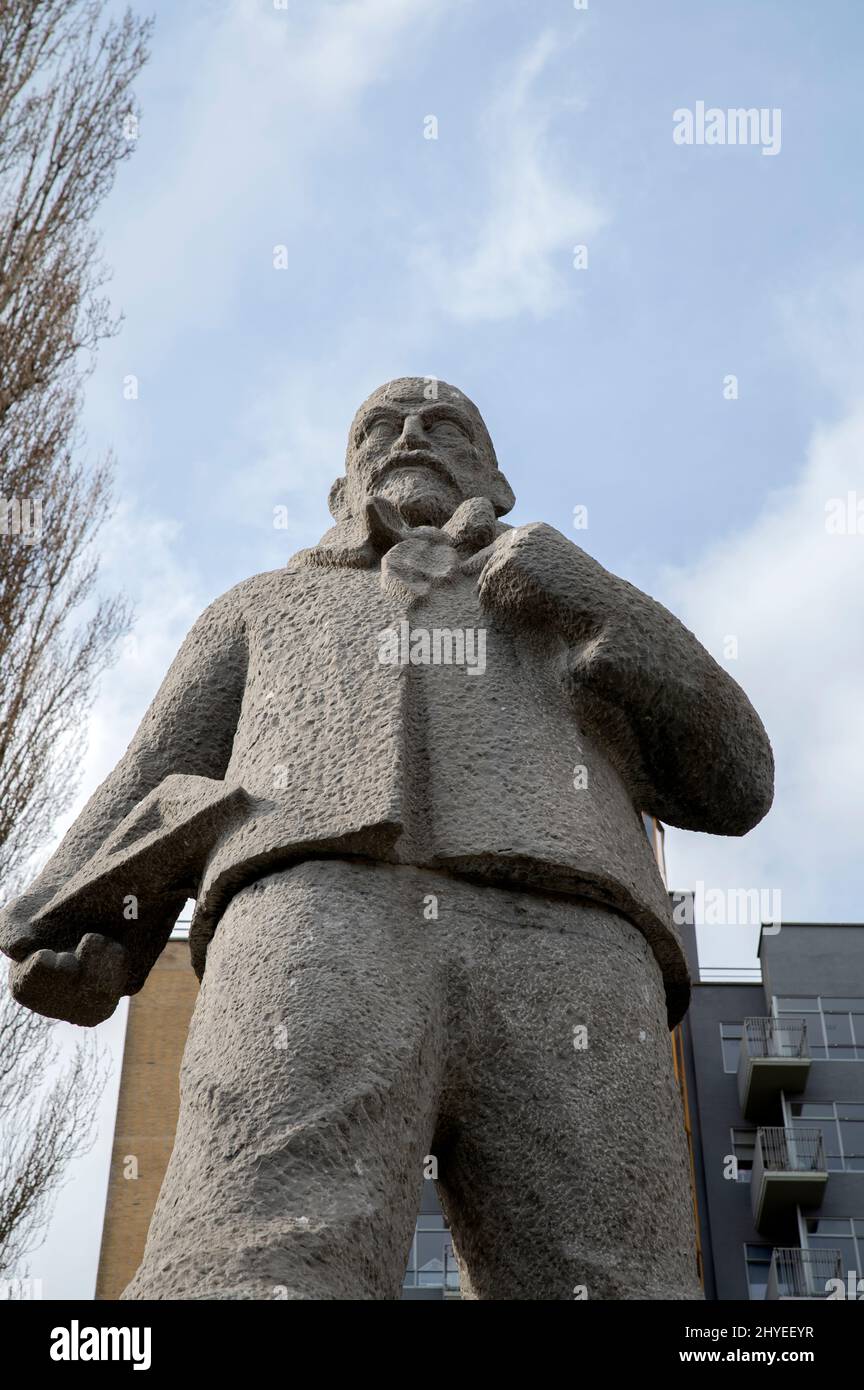 Statue Of The Dutch Architect Berlage In Amsterdam The Netherlands 12-3 ...