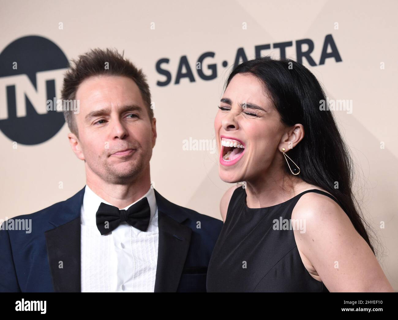 Sam Rockwell and Sarah Silverman attending the 24th Annual Screen ...
