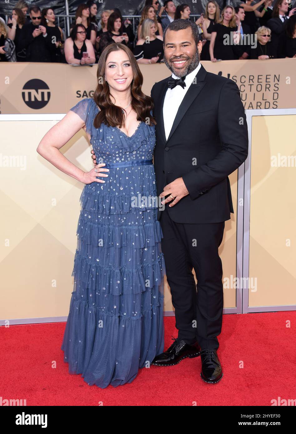 Chelsea Peretti and Jordan Peele attending the 24th Annual Screen ...