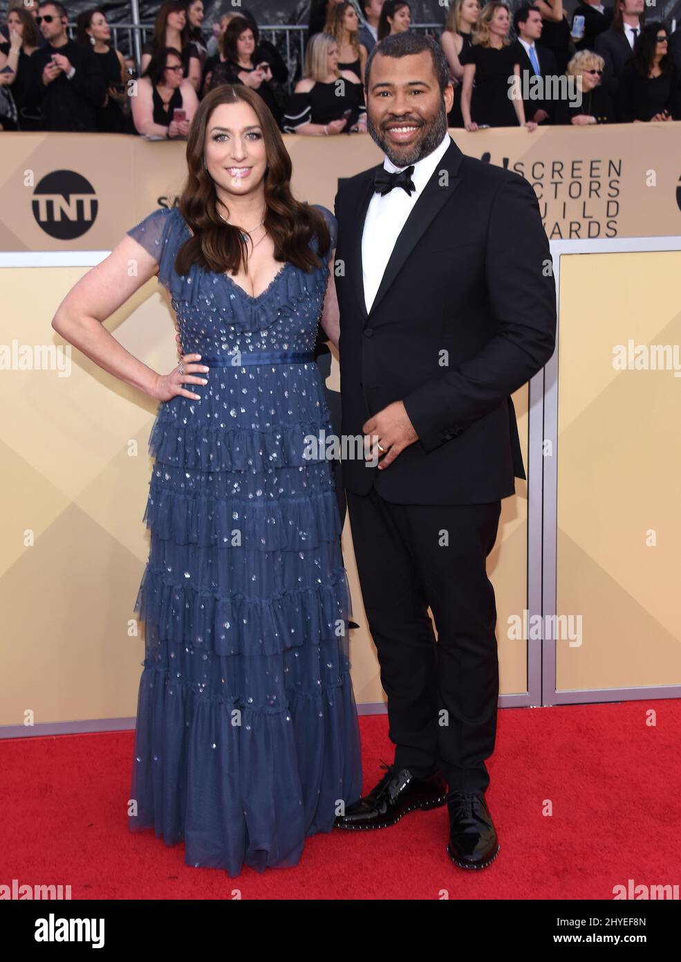 Chelsea Peretti and Jordan Peele attending the 24th Annual Screen ...
