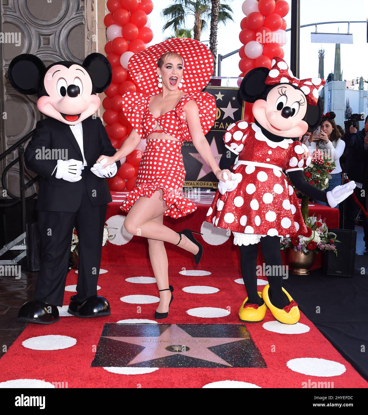 January 22, 2018 Hollywood, CA Mickey Mouse, Katy Perry and Minnie ...